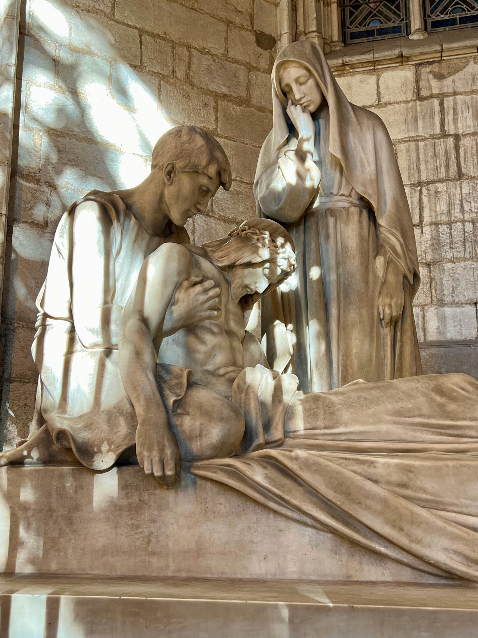 Barcelona Gothic Cathedral cloisters pieta sculpture Jan 2025 – 1 ...